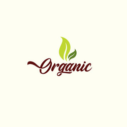 Bio logo design nature product icon Royalty Free Vector