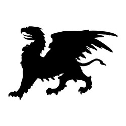 Griffon emblem Royalty Free Vector Image - VectorStock