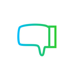 Bad performance key indicator icon Royalty Free Vector Image