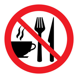 Cutlery Sign Prohibition Vector Images (over 100)