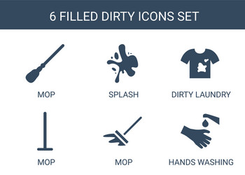 7 dirty icons Royalty Free Vector Image - VectorStock