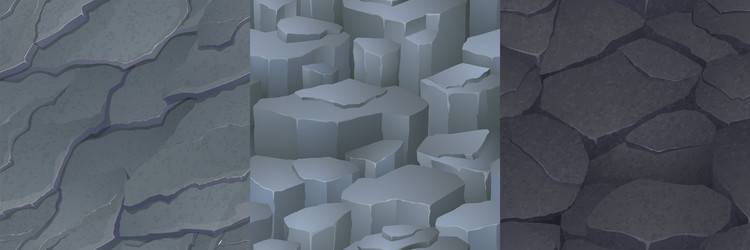 Seamless ground textures of game levels Royalty Free Vector