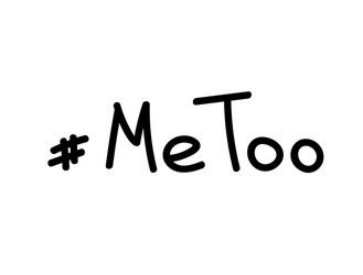 Me too hand lettering a call to stand against Vector Image