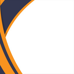 Orange and black corner border Royalty Free Vector Image