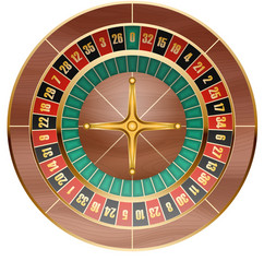 American roulette wheel Royalty Free Vector Image