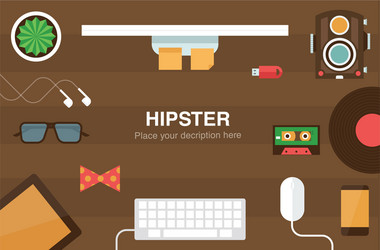 Desk header Royalty Free Vector Image - VectorStock