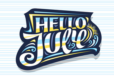 Calligraphy July Lettering Vector Images (over 3,800)