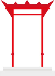 Japanese arch icon Royalty Free Vector Image - VectorStock