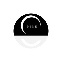 Number nine nine icon logo Royalty Free Vector Image