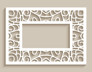 Silhouette rectangle border heraldic Royalty Free Vector