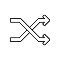 Random data analysis icon with black filled line Vector Image