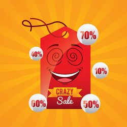 Crazy sale Royalty Free Vector Image - VectorStock