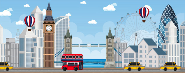 London Landmarks Cartoon Vector Images (over 660)