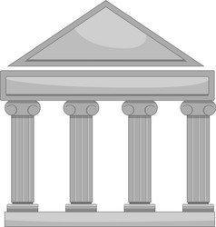 Cartoon greek columns ancient pillars Royalty Free Vector