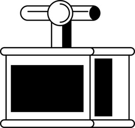 Tnt detonator with timer symbol isolated Vector Image