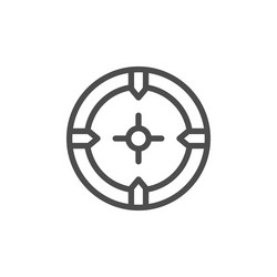 Target aim crosshair icon Royalty Free Vector Image