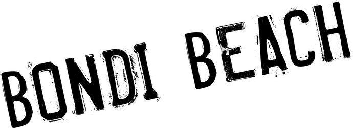 Bondi beach stamp Royalty Free Vector Image - VectorStock