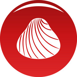 Hard shell icon orange Royalty Free Vector Image