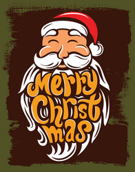 Portrait santa claus Royalty Free Vector Image