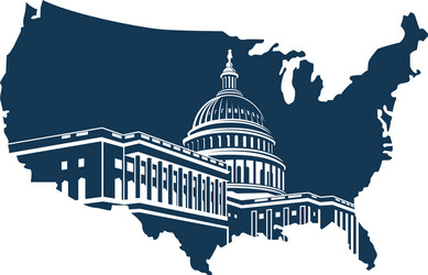 United States Capitol Building Royalty Free Vector Image