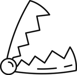 Animal foot trap icon outline style Royalty Free Vector