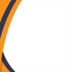 Orange and black corner border Royalty Free Vector Image