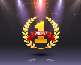 Stage with lights for awards ceremony Royalty Free Vector