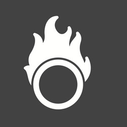 Fire hoop Royalty Free Vector Image - VectorStock