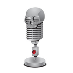 Skeleton Skull Microphone Vector Images (over 100)