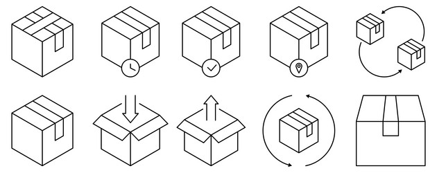 Packaging marks set Royalty Free Vector Image - VectorStock