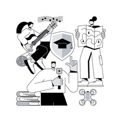 Student club abstract concept Royalty Free Vector Image