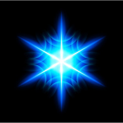 Glowing stars light effects graphic elements Vector Image