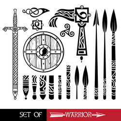 Viking ehwaz rune dark circle shield Royalty Free Vector