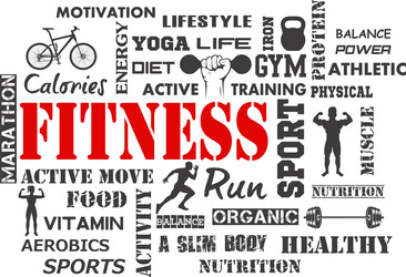 Fitness Word Art Vector Images (over 730)