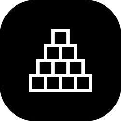 Quantity key performance indicator icon Royalty Free Vector