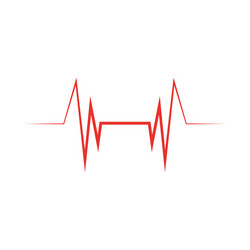 Pulse line template image Royalty Free Vector Image