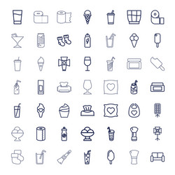 49 soft icons Royalty Free Vector Image - VectorStock