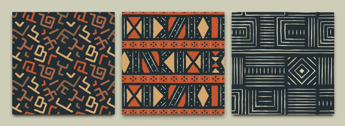 Abstract african art tribal seamless pattern Vector Image