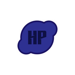 Initial letter logo hp template design Royalty Free Vector