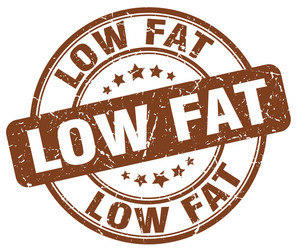 Low fat stamp Royalty Free Vector Image - VectorStock