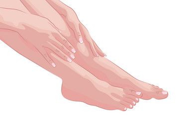 Manicure and pedicure Royalty Free Vector Image