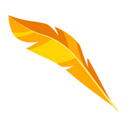 Ink feather pen Royalty Free Vector Image - VectorStock