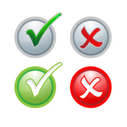 Correct and Incorrect Icon Vector Images (over 1,100)