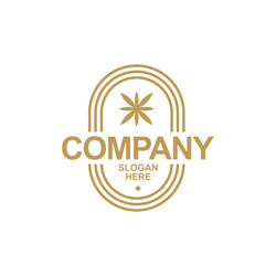 Modern badge logo designs for designers Royalty Free Vector