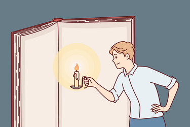 Cartoon candle man Royalty Free Vector Image - VectorStock