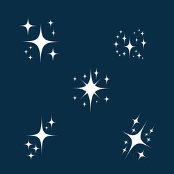 Animated sparkle or shine effect game sprite Vector Image