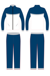 Track suit mock ups templates Royalty Free Vector Image