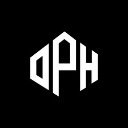 Oph triangle letter logo design Royalty Free Vector Image