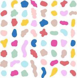 Set abstract organic irregular shapes Royalty Free Vector