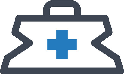 Doctor bag icon Royalty Free Vector Image - VectorStock